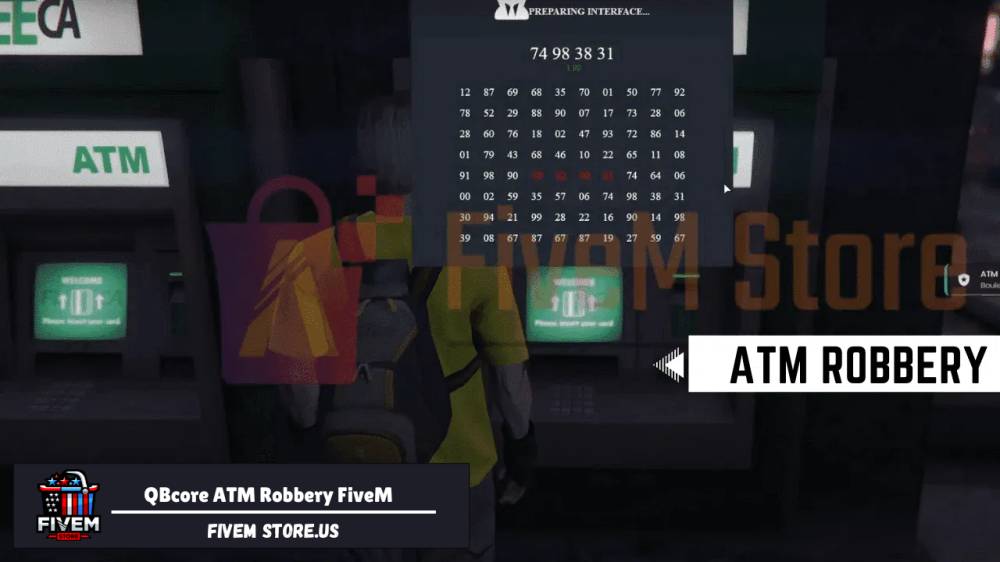 Qbcore Atm Robbery Fivem